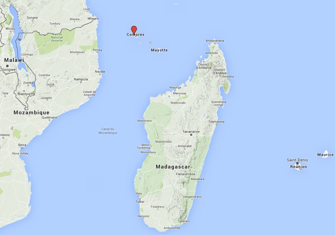 Localisation des Comores - ADIC-COMORES Anjouan Anne ETTER